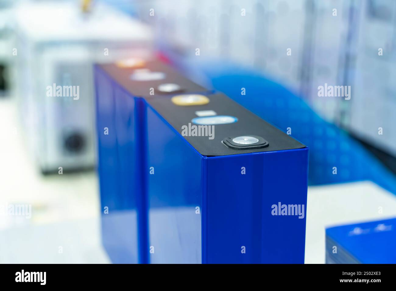 Lithium ion industrial high current batteries Stock Photo - Alamy