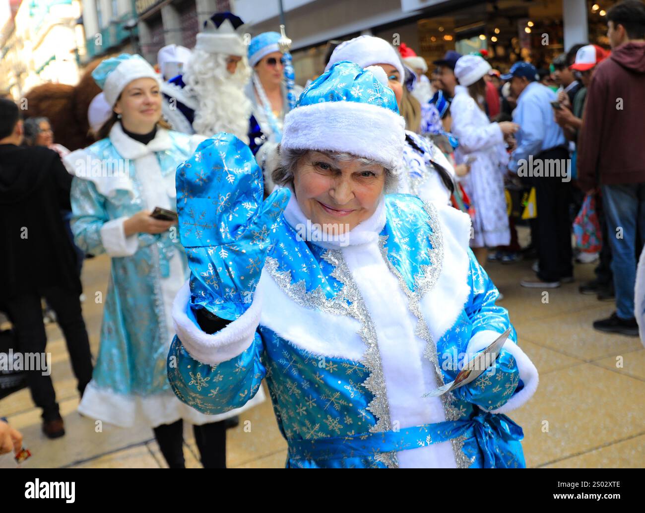 Ded Moroz Russian Santa Claus and Ded Moroz's granddaughter and helper ...