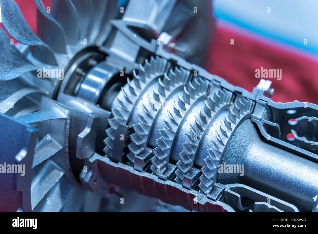 3D printer jet engine printed model metal Stock Photo - Alamy