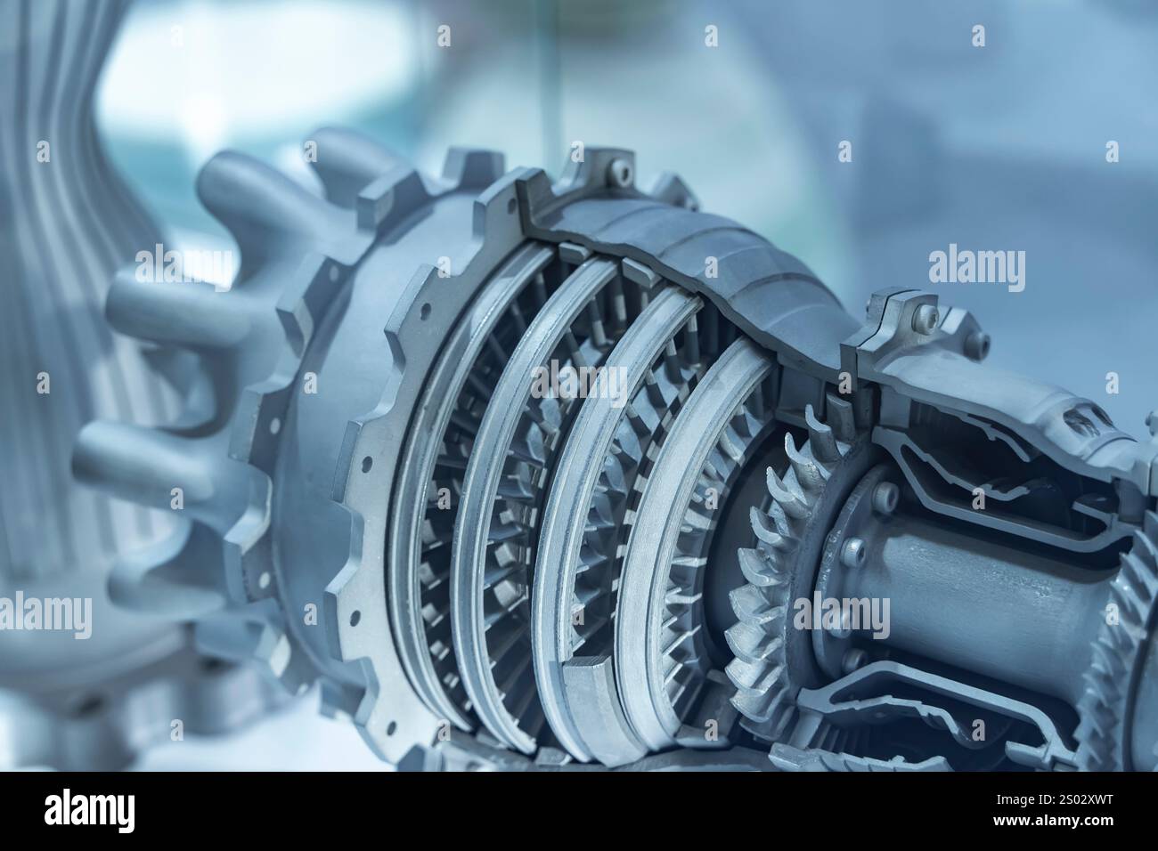 3D printer jet engine printed model metal Stock Photo - Alamy