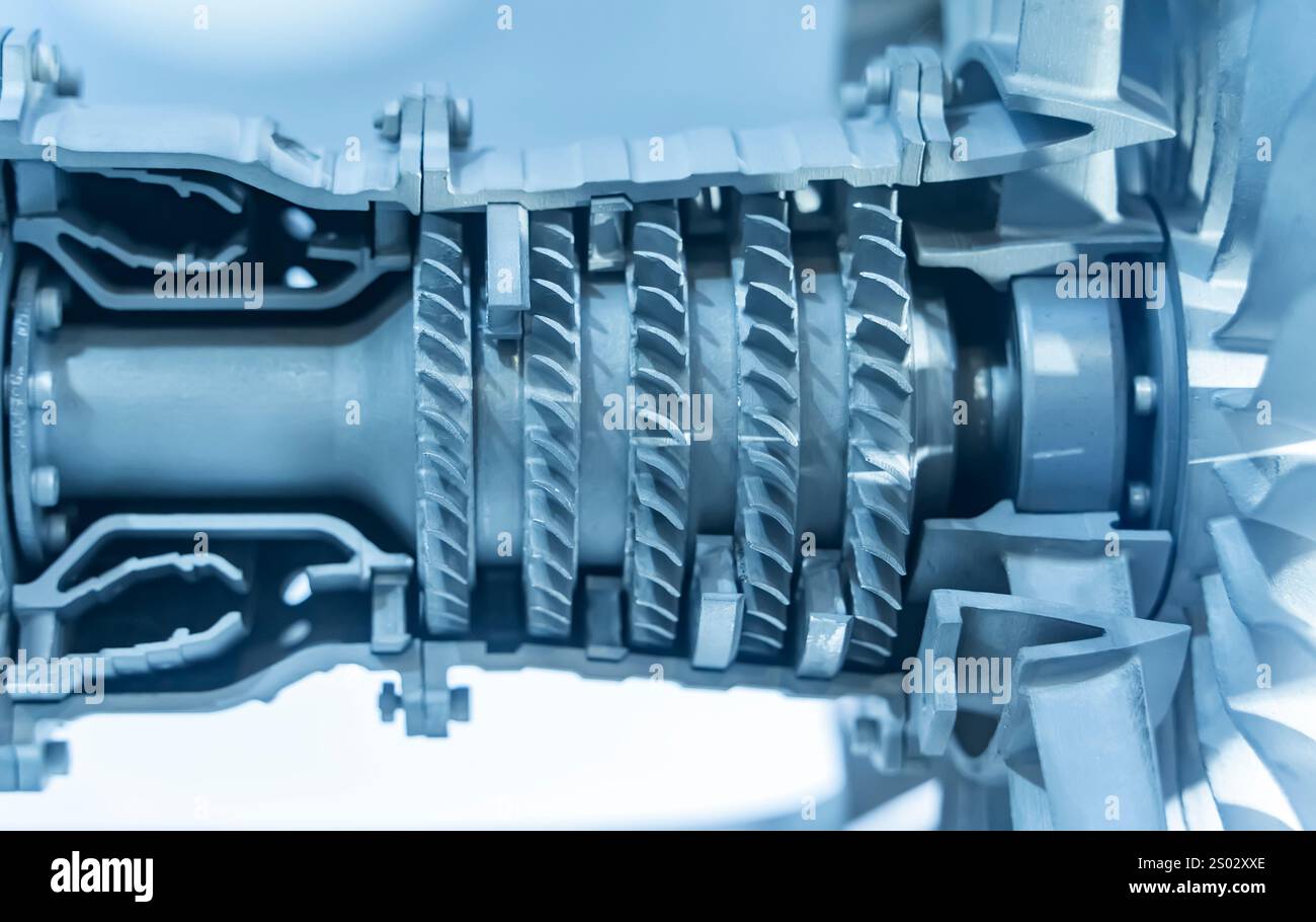 3D printer jet engine printed model metal Stock Photo - Alamy