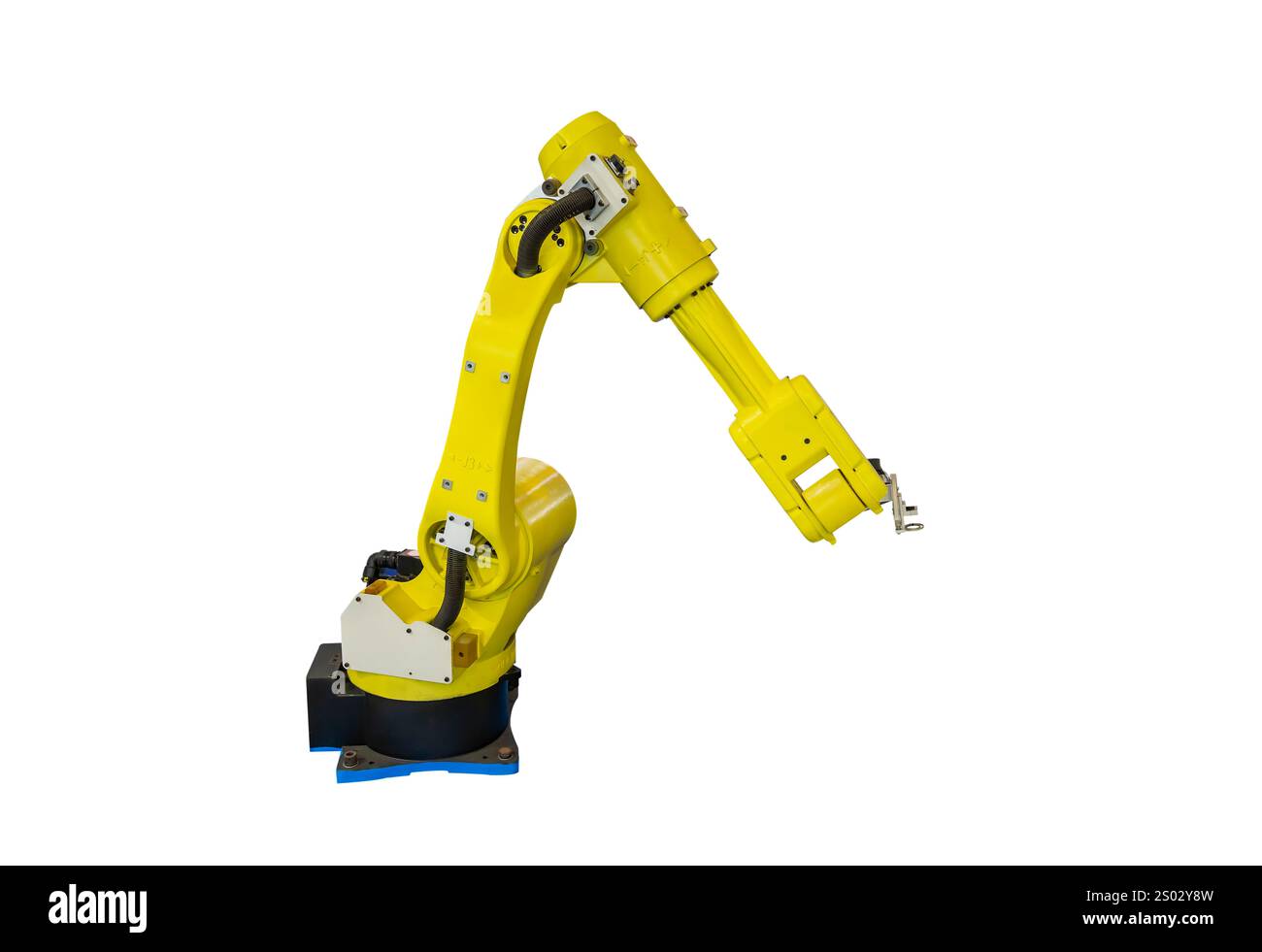 Industrial Robotic Arm isolated on white Stock Photo - Alamy