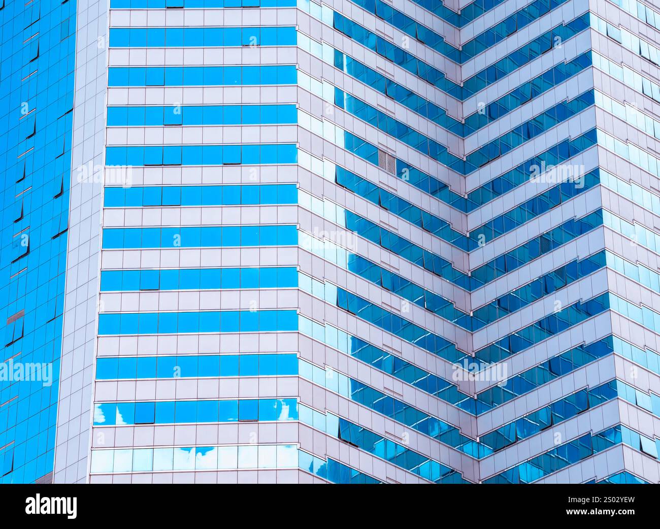 blue Glass Windows Insulation Modern Building Facade Stock Photo - Alamy