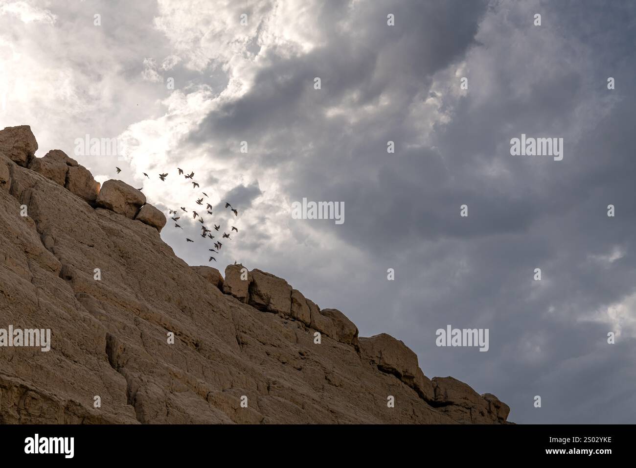 Jiaohe Ancient City in Turpan, Xinjiang, China. It is the largest ...