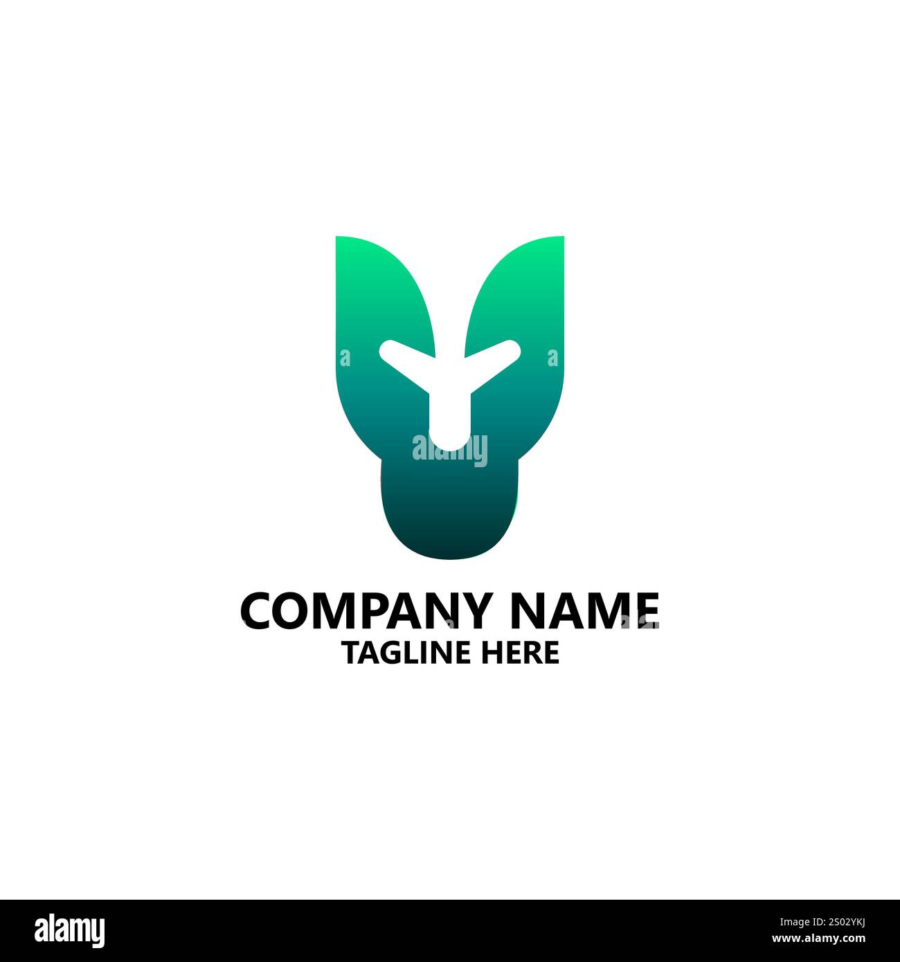 initial Y plane logo design vector Stock Vector Image & Art - Alamy