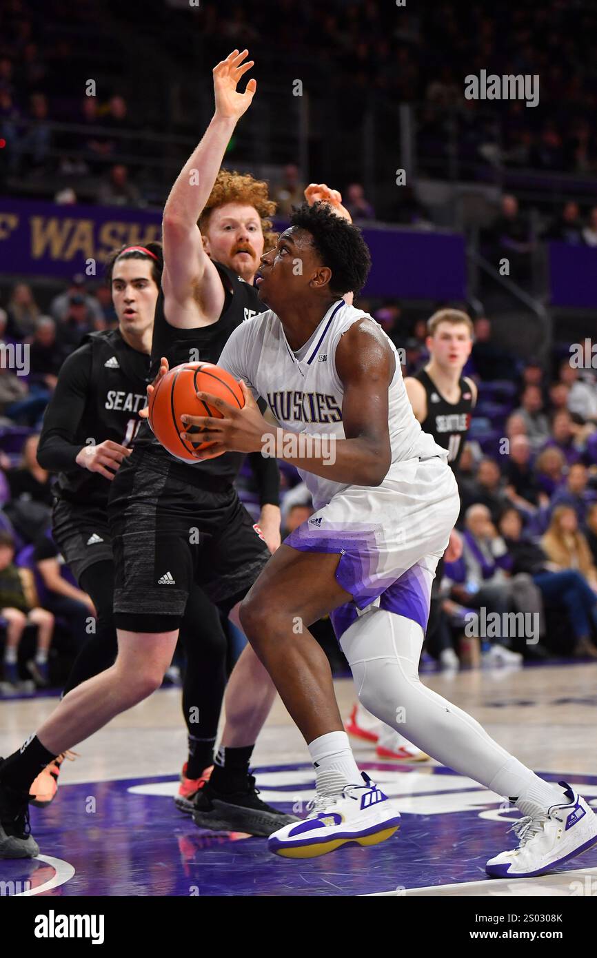 Seattle, Washington, USA. 23rd Dec, 2024. Washington Huskies forward ...