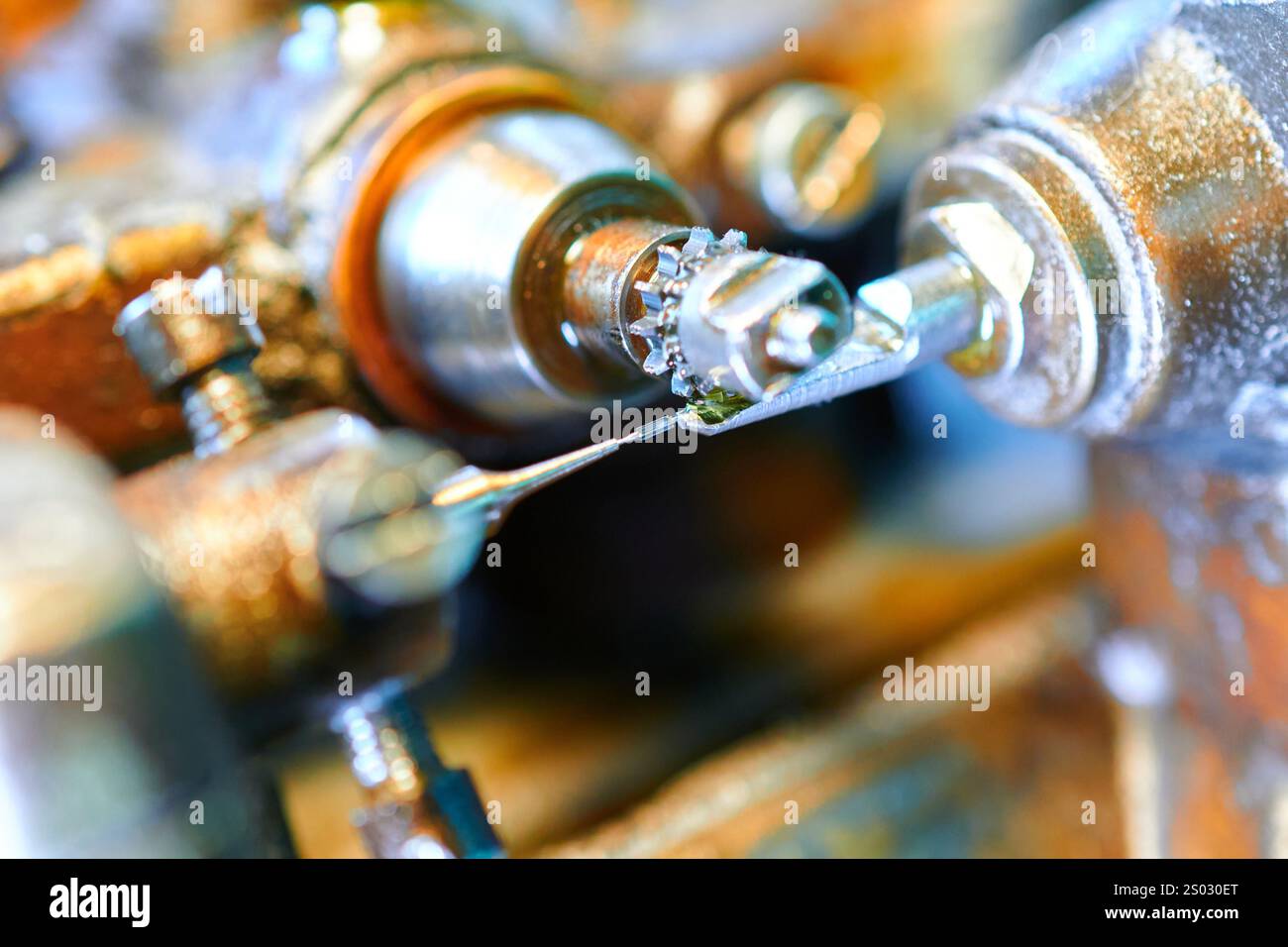 Precision craftsmanship in manufacturing of intricate clockwork pinion ...