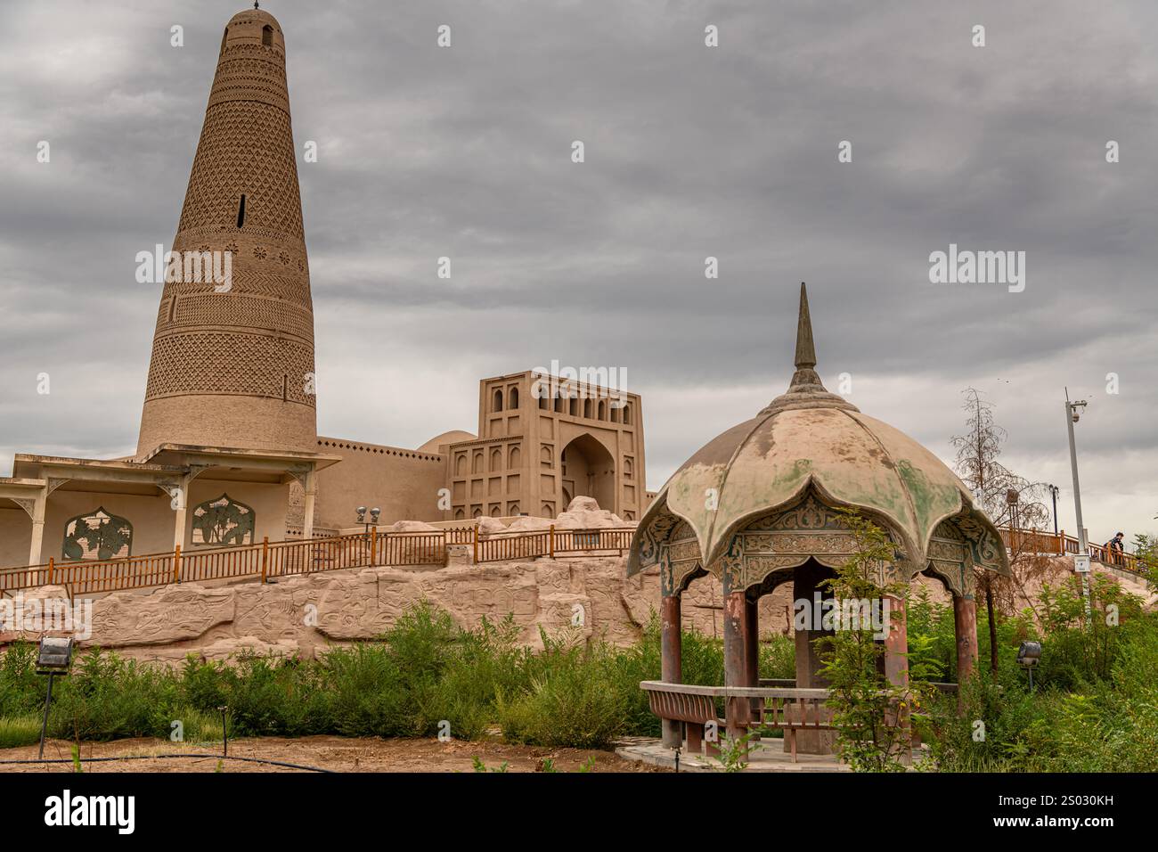 Emin minaret or Sugong tower in Turpan. the largest ancient Islamic ...