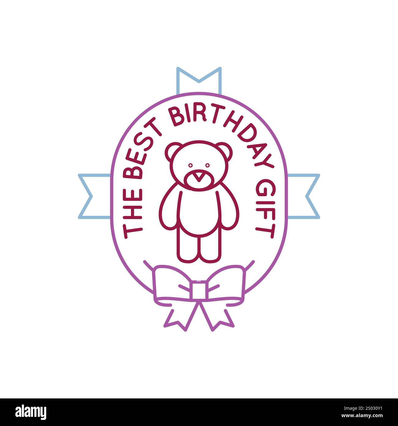 Badge ribbon icon simple Stock Vector Images - Alamy