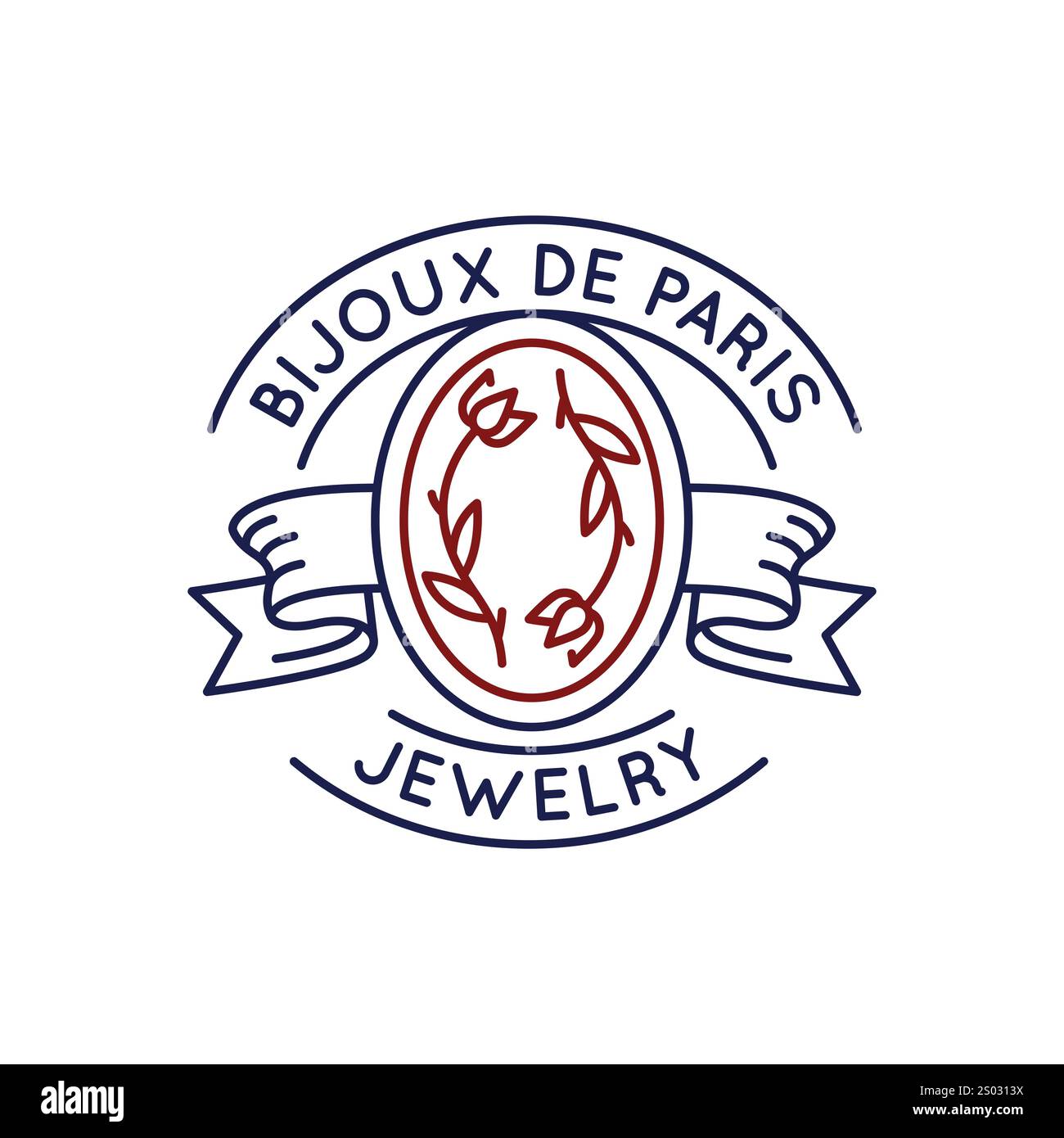 Simple Logo with Bijoux de Paris Icon Stock Vector Image & Art - Alamy