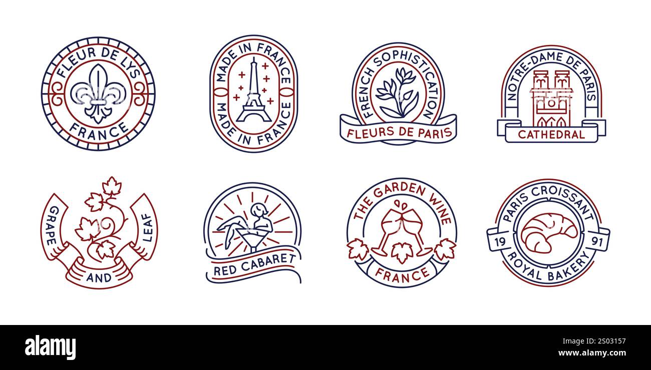 French cultural tourism Stock Vector Images - Alamy