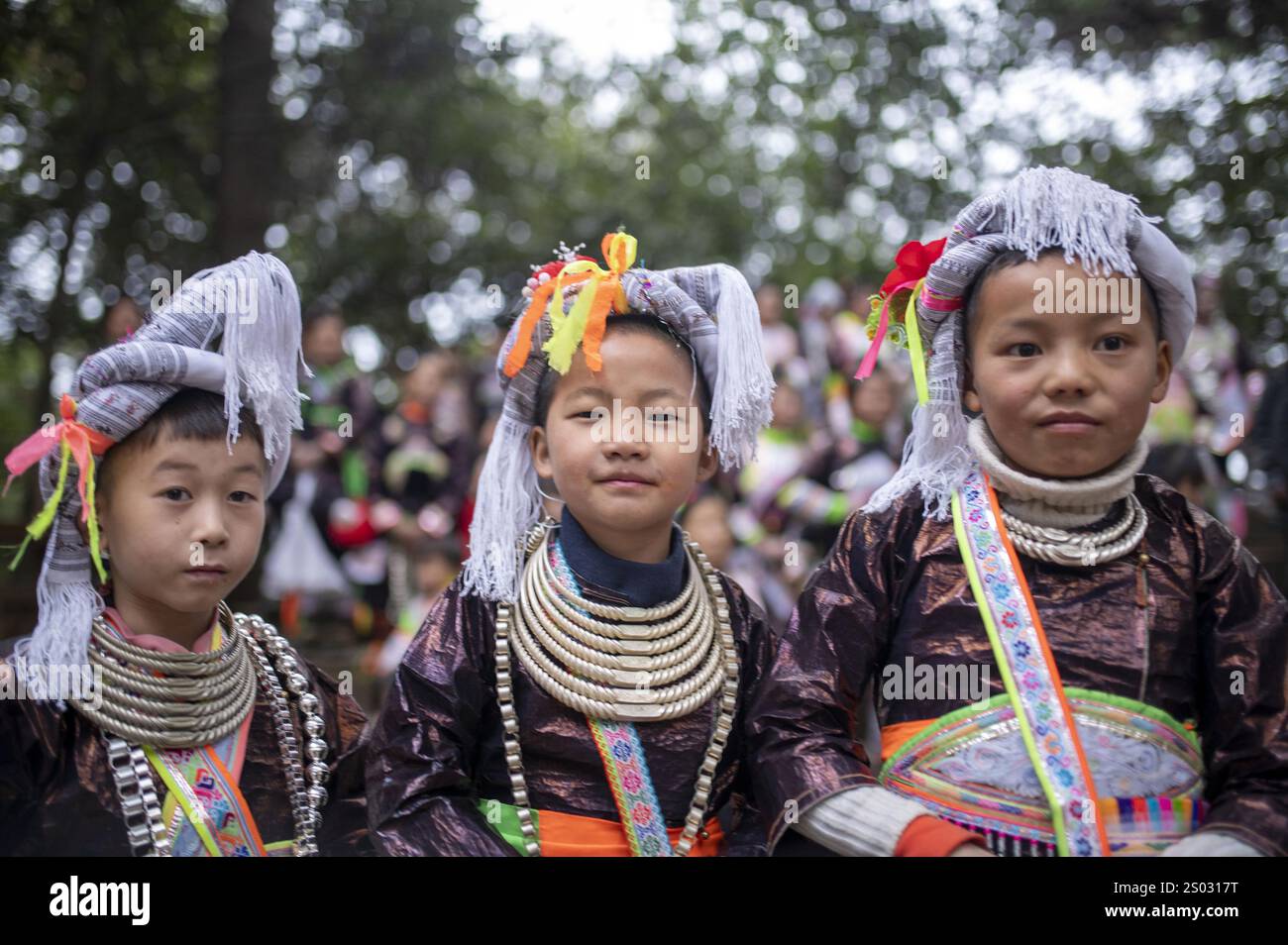 People of Miao ethnic group celebrate the Lusheng Festival in Congjiang ...