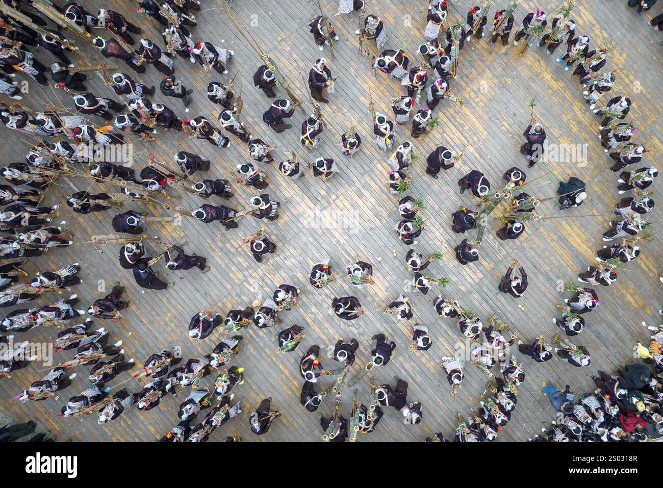 People of Miao ethnic group celebrate the Lusheng Festival in Congjiang ...