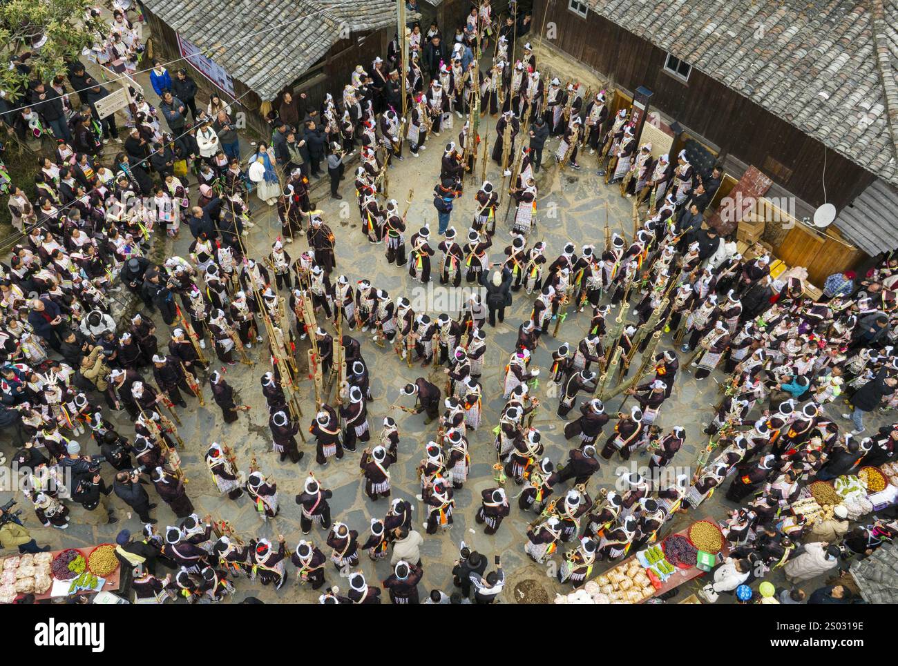 People of Miao ethnic group celebrate the Lusheng Festival in Congjiang ...