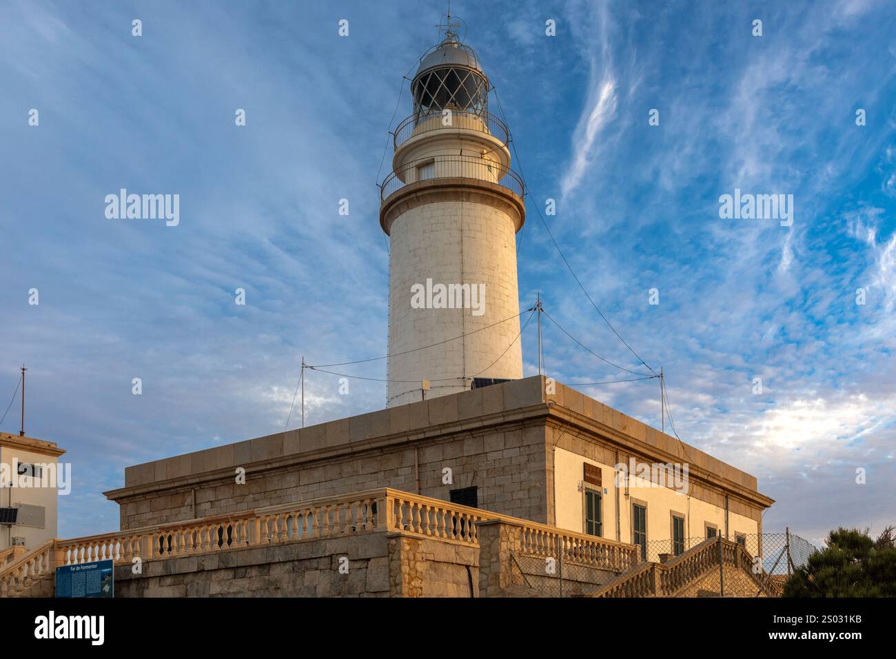 Lighthouse at Cap de Formentor, Island of Mallorca, Spain, in morning ...
