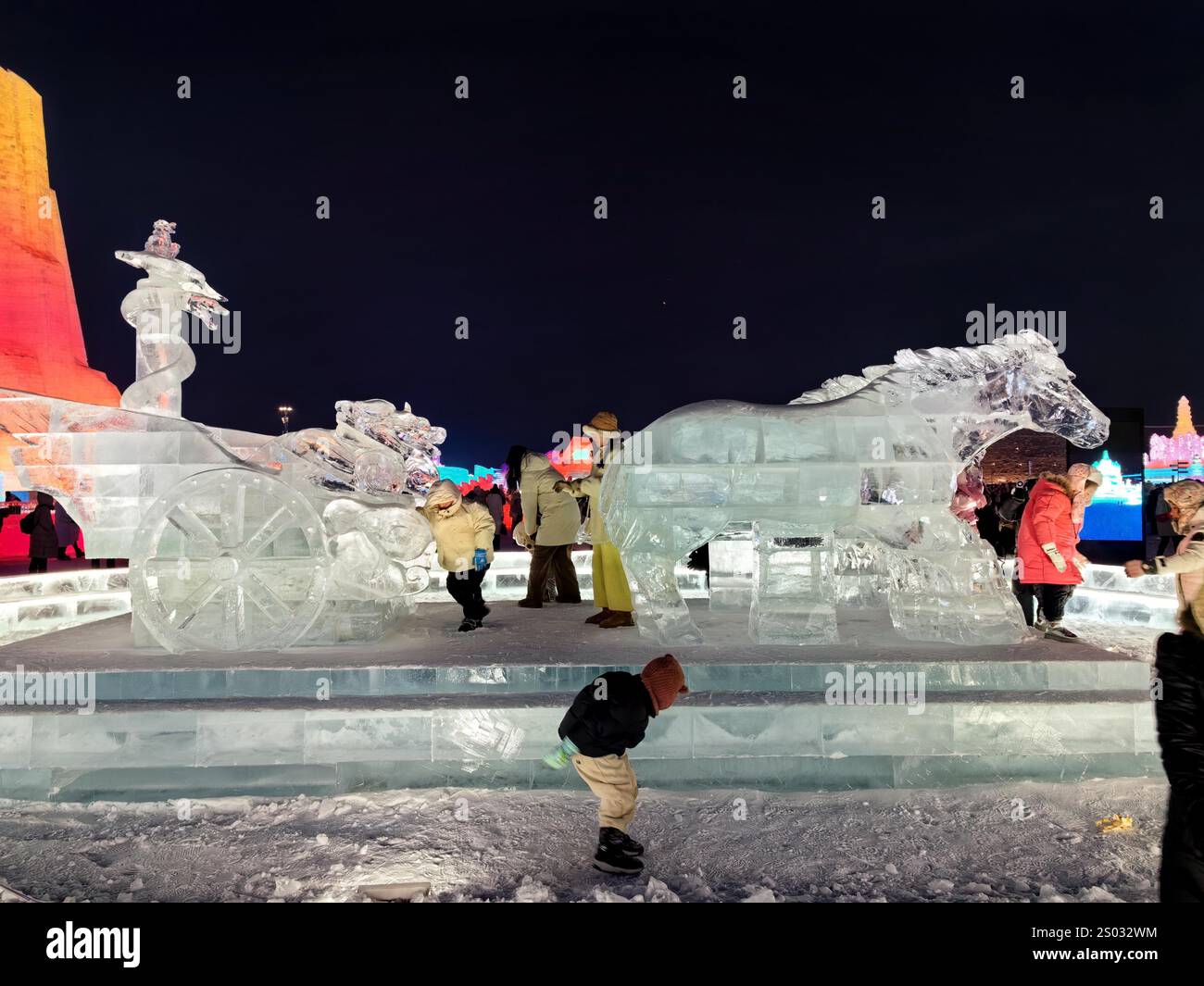 The 26th Harbin Ice-Snow World opens in Harbin City, northeast China's ...