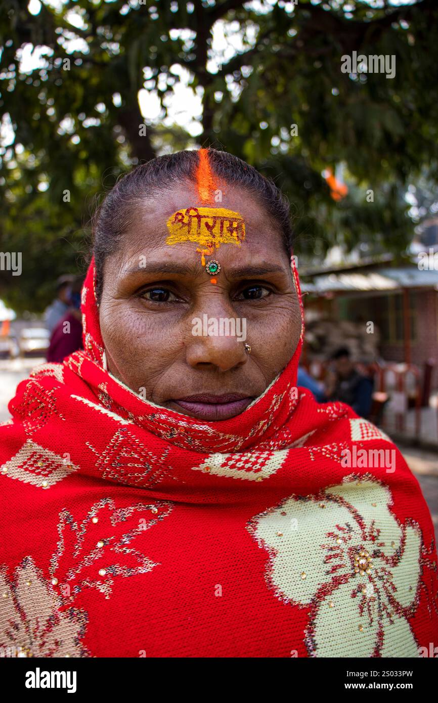 Pilgrims coming to Ayodhya to pay homage to Lord Ram at Ram Janmabhoomi ...