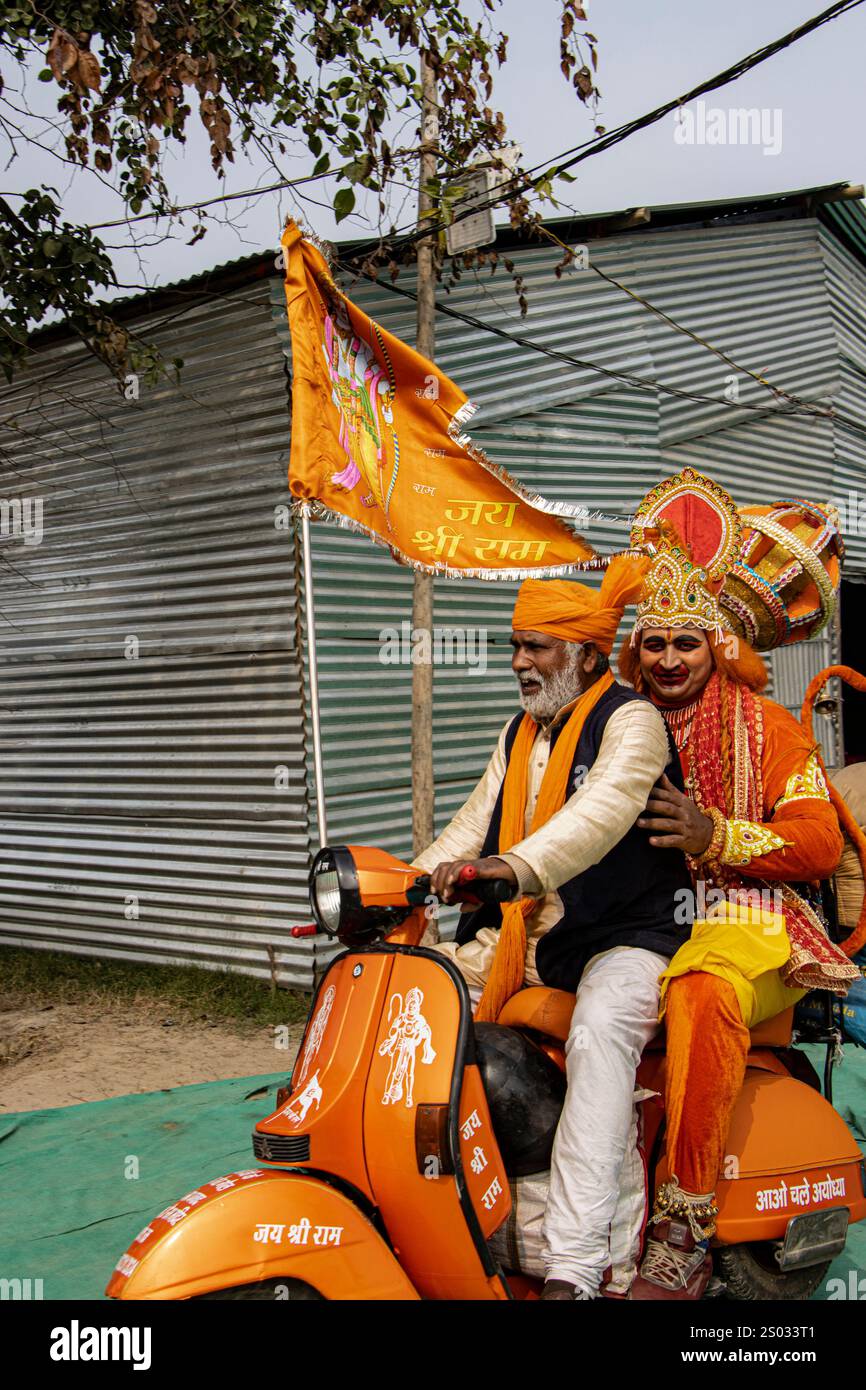 A 51 years old artist rode his orange scooter from, Dhanbad, Jharkhand ...