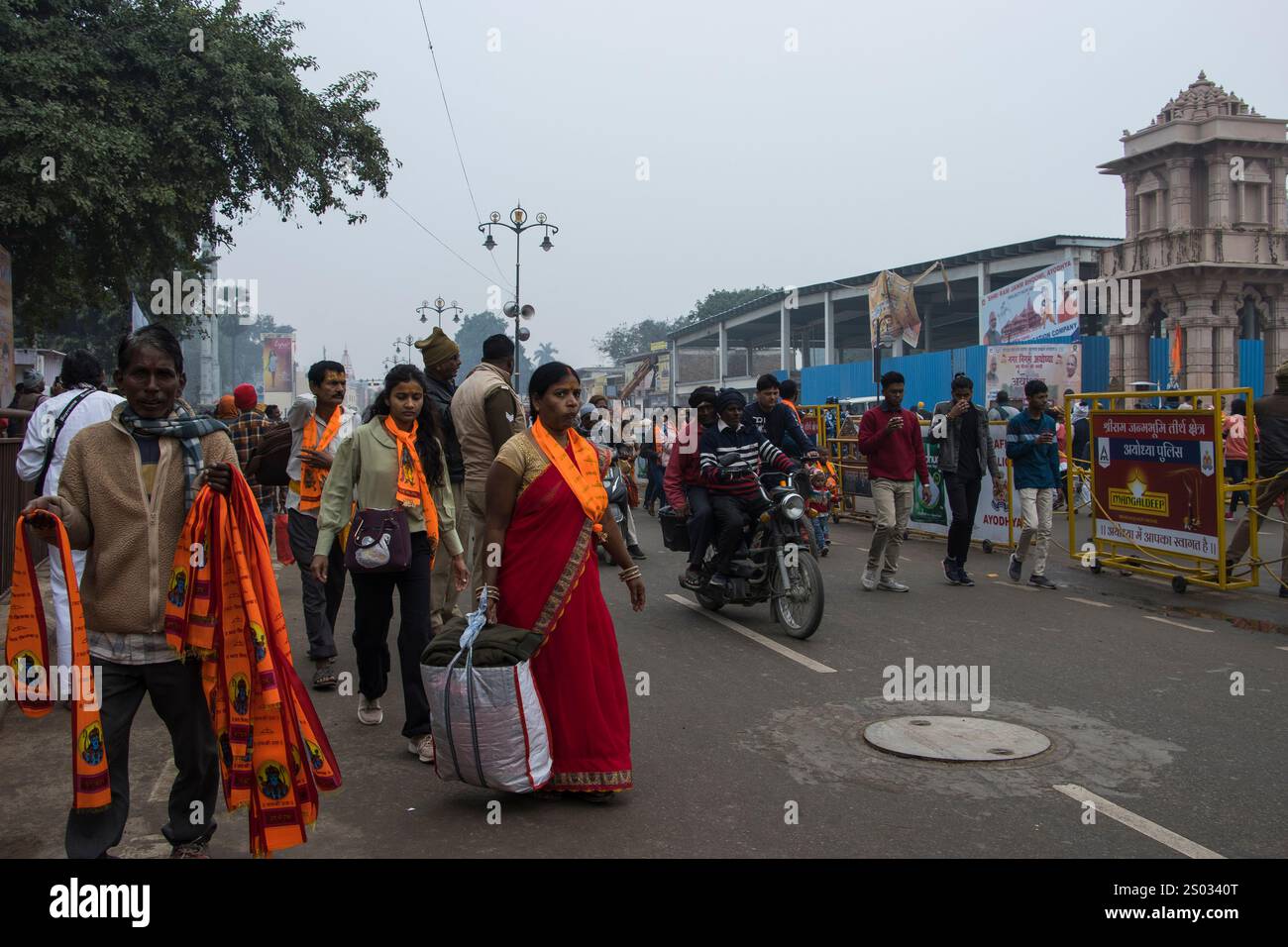 Pilgrims at Ramjanmabhoomi path Ayodhya, UP, India Stock Photo - Alamy