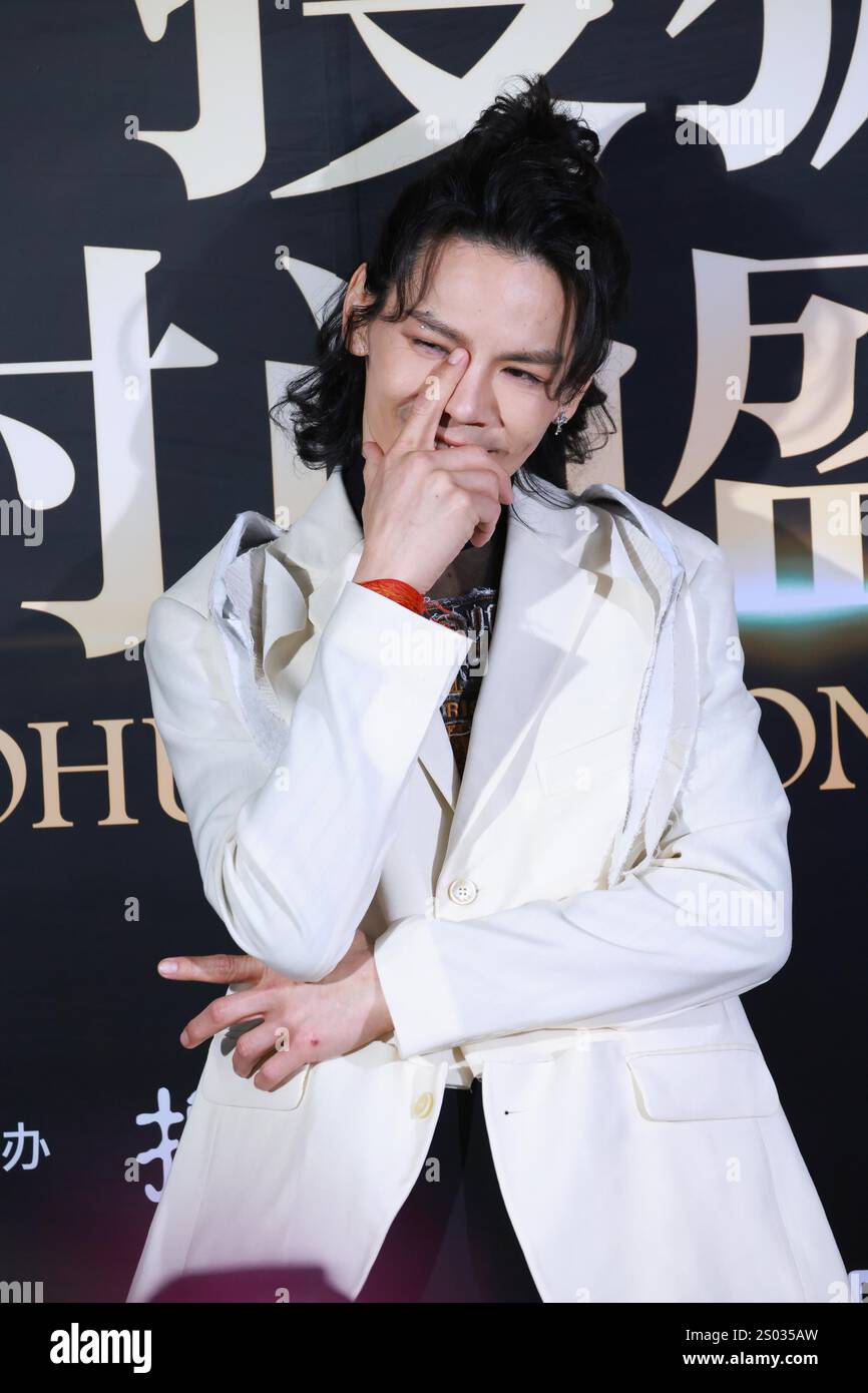 Hong Kong actor Jacky Heung Cho attends an activity in Beijing, China ...