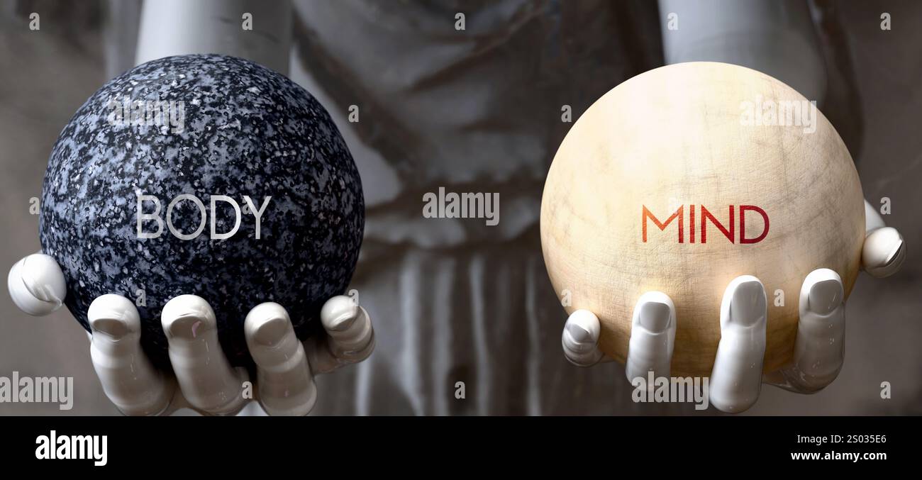 Body or Mind - decide between two options. Greek statue presenting a ...