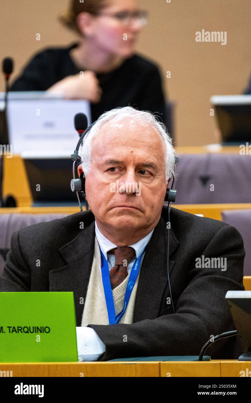 Marco Tarquinio during an extraordinary AFET (committee on Foreign ...