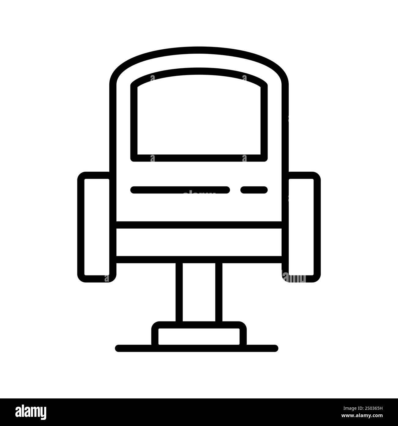 An icon of cinema seat in trendy style, isolated on white background ...