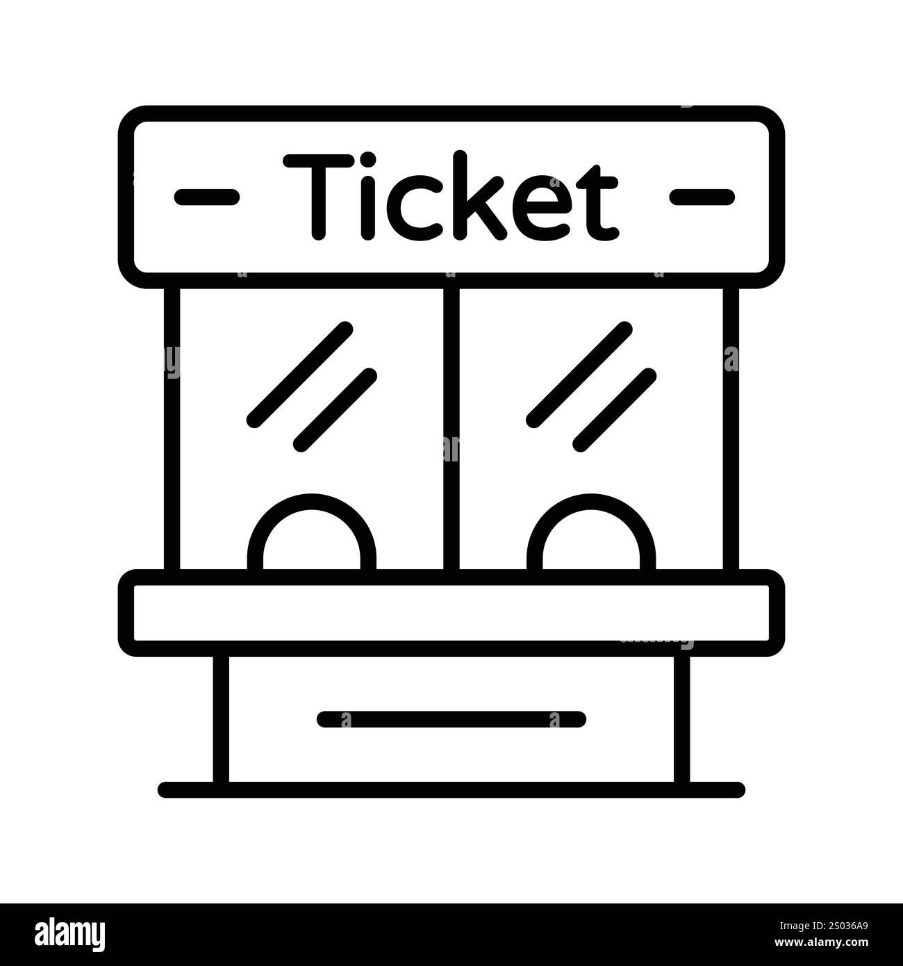 Take a look at this beautifully designed icon of ticket house Stock ...