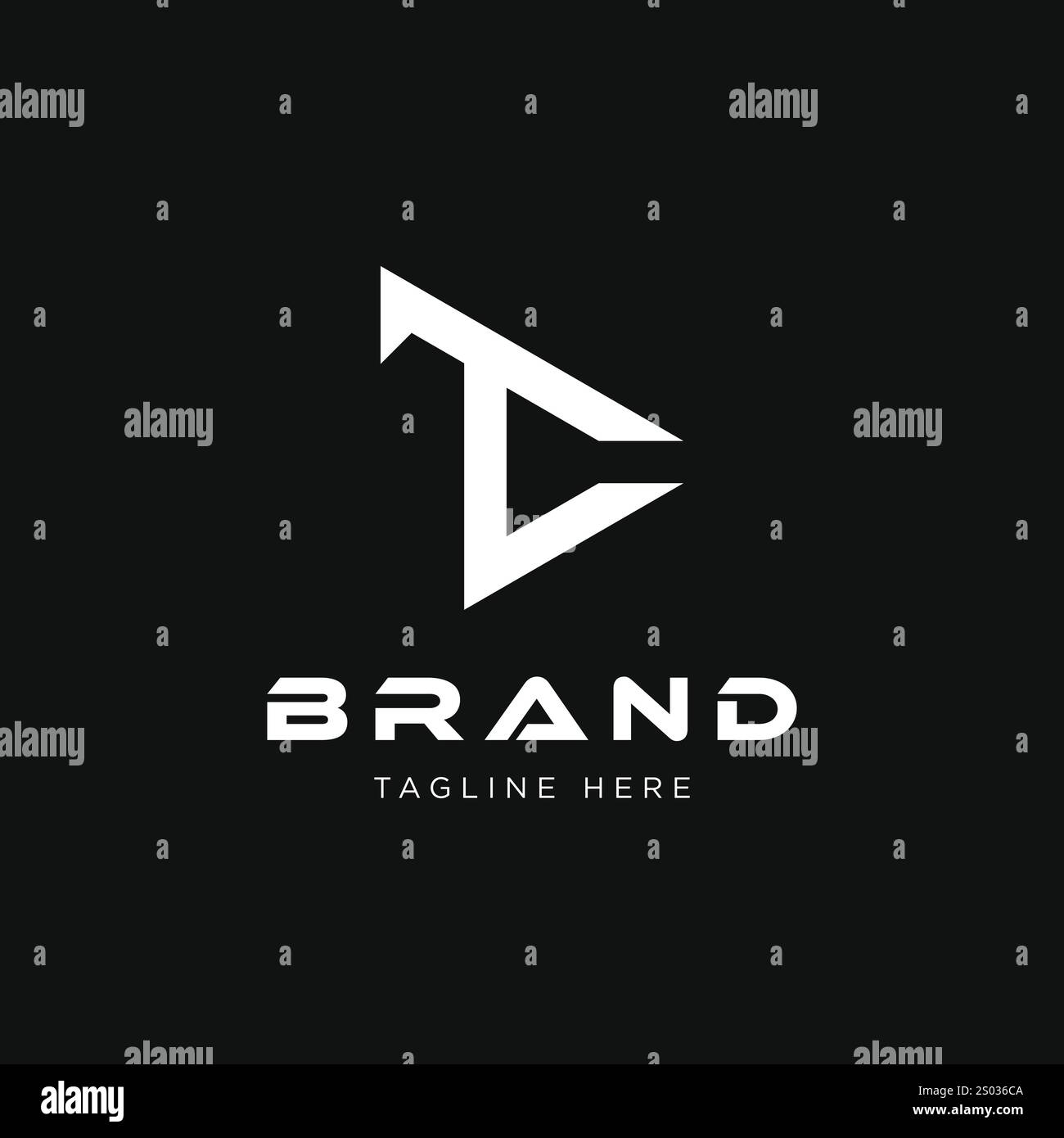 Abstract Letter Initials TC triangle shape,geometric logo design ...