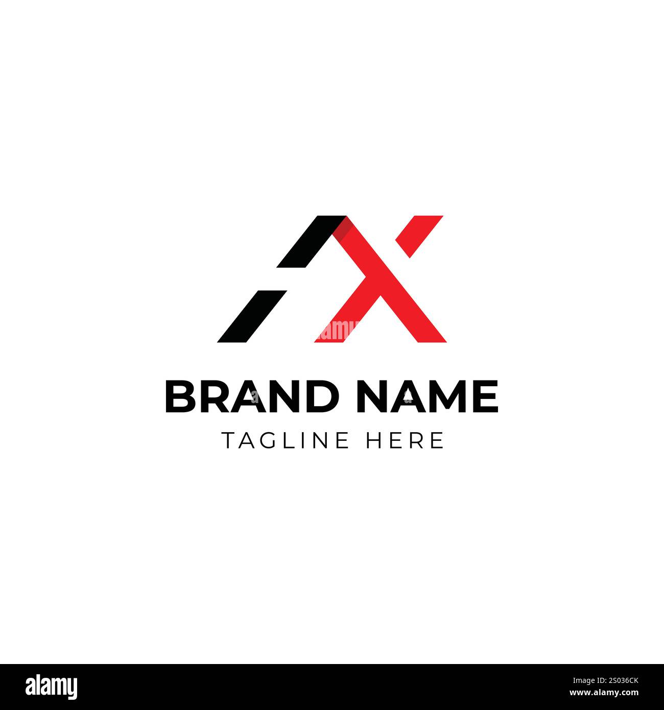 Abstract initial letter AX XA logo design Stock Vector Image & Art - Alamy