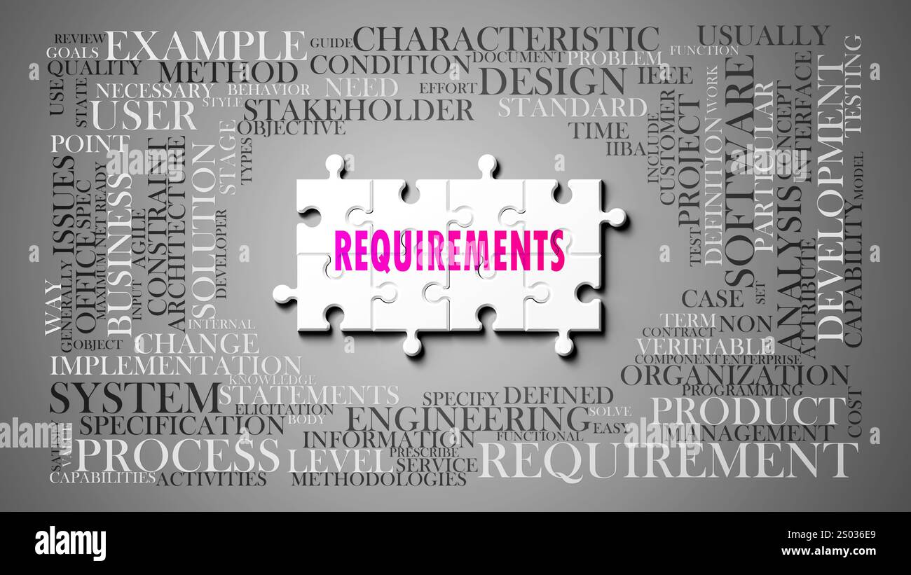 Requirements as a complex subject, related to important topics ...
