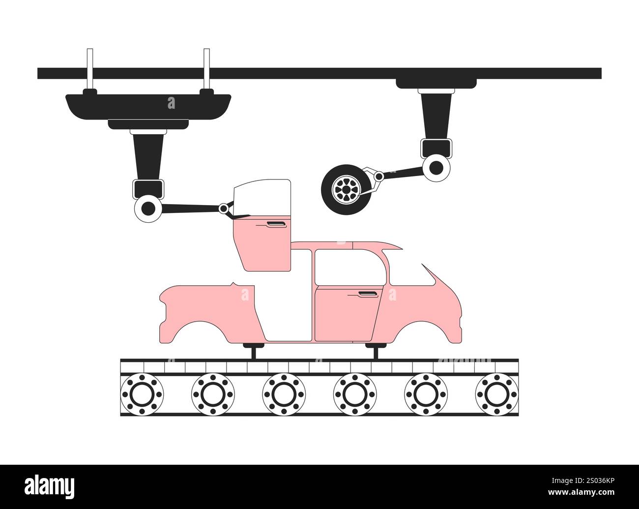 Car manufacturing factory Cut Out Stock Images & Pictures - Alamy