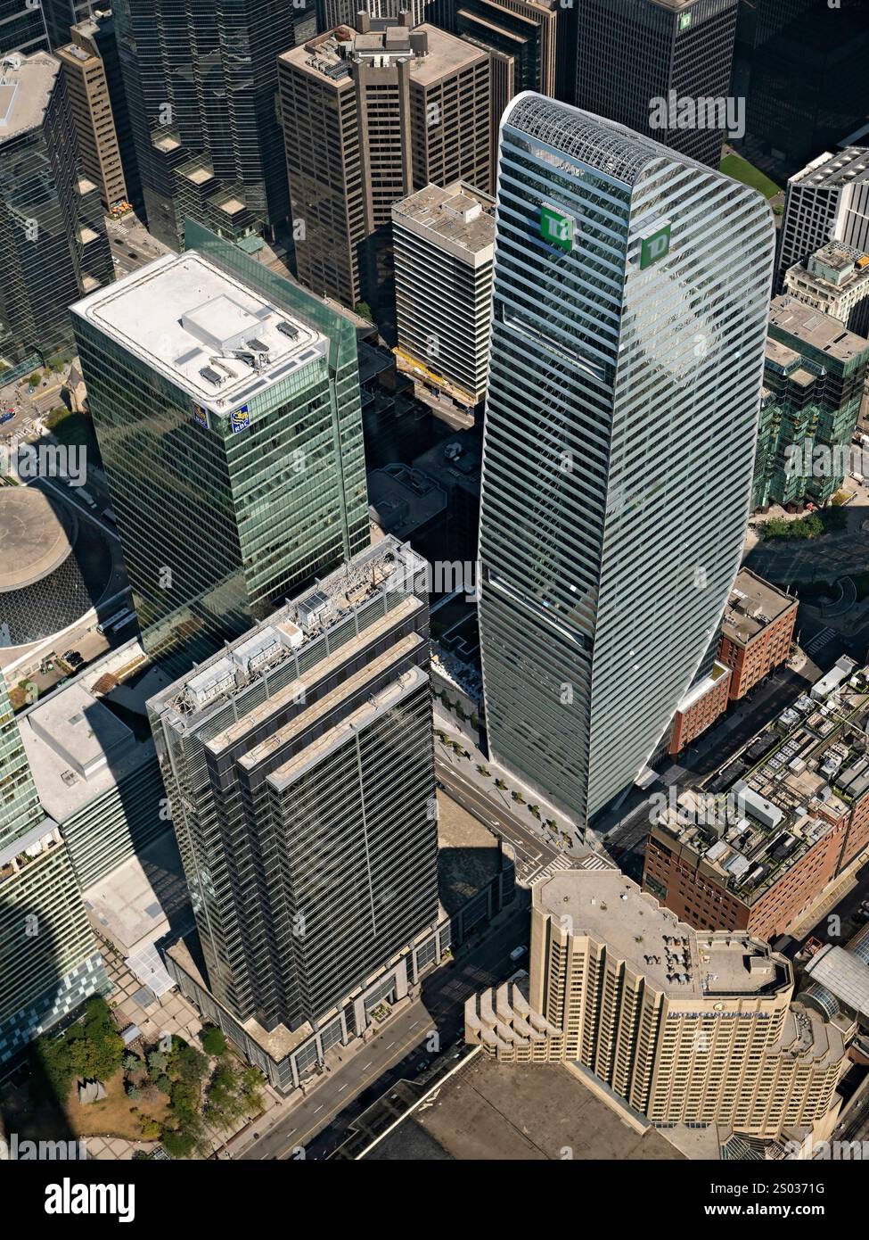 Toronto Canada / Aerial view of the Toronto Dominion Terrace Bank and ...