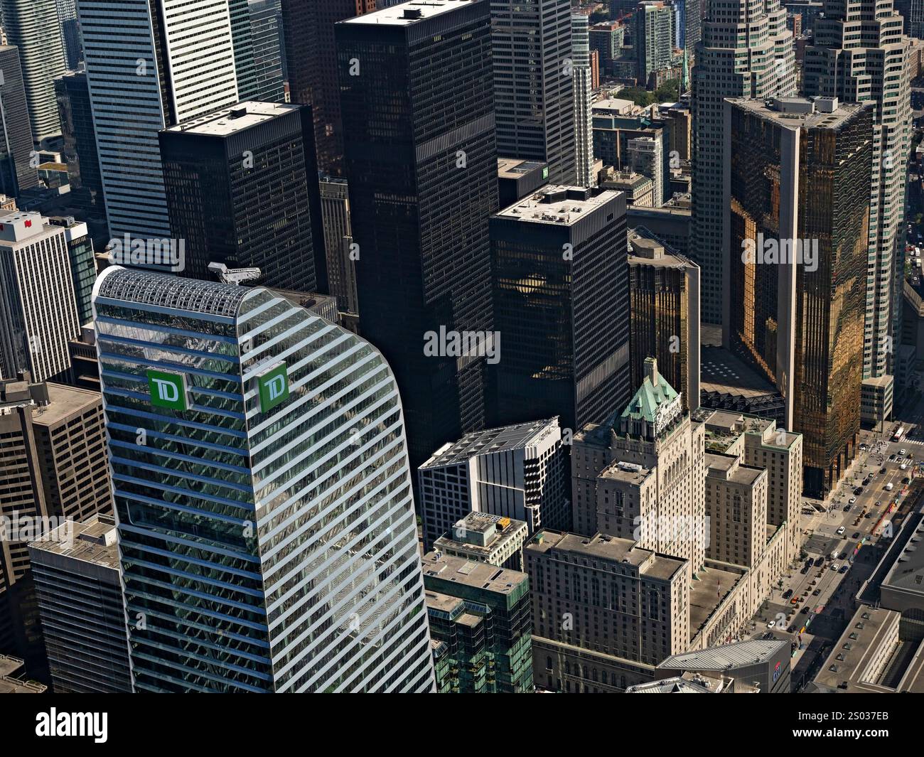 Toronto Canada / Aerial view of the Toronto Dominion Terrace Bank and ...