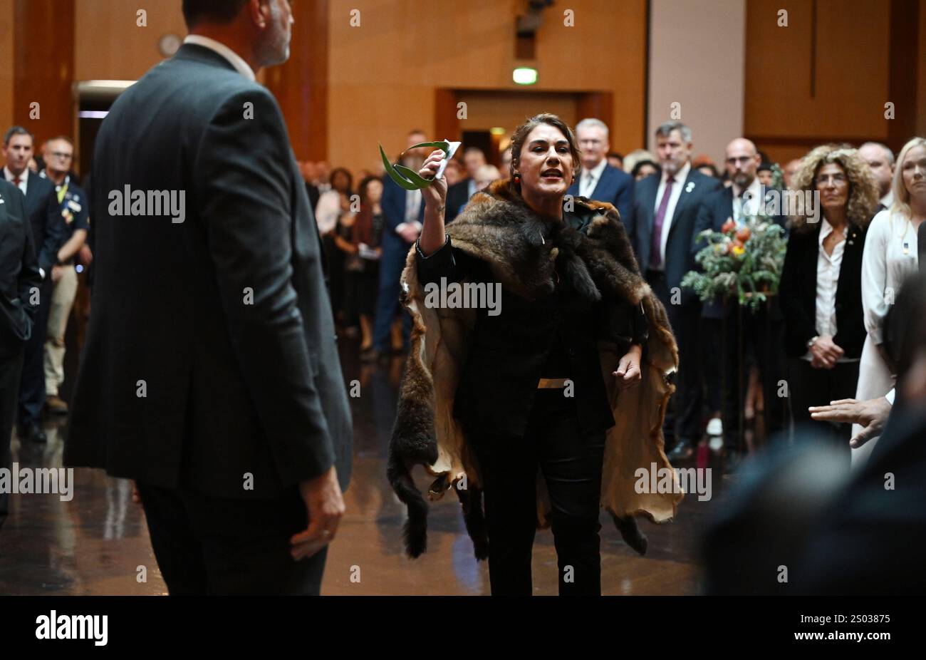File photo dated 20/10/24 of Australian senator Lidia Thorpe protesting ...