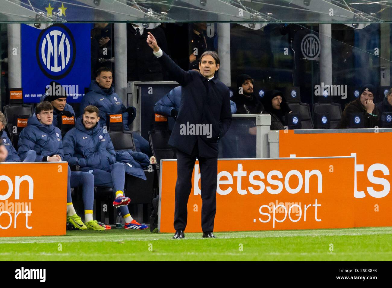 Simone Inzaghi in action during Serie A match between FC Internazionale ...