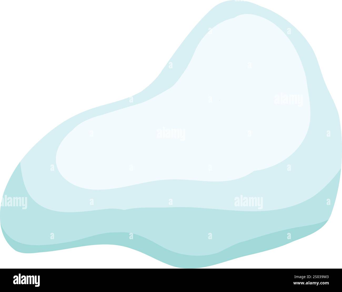 Snow roof cape. Snowfall winter snowdrift border frame icon, snowball ...