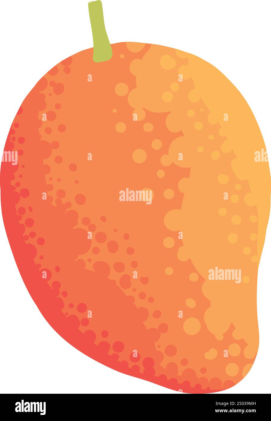 Fruit mango in flat hand drawn style illustration. Tropical fruit and ...