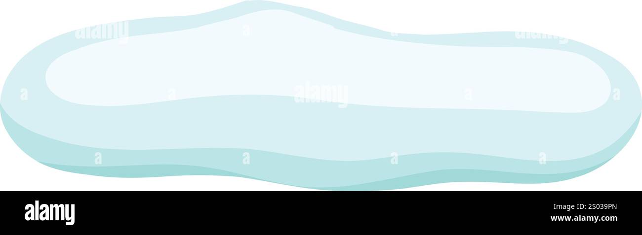 Snow roof cape. Snowfall winter snowdrift border frame icon, snowball ...