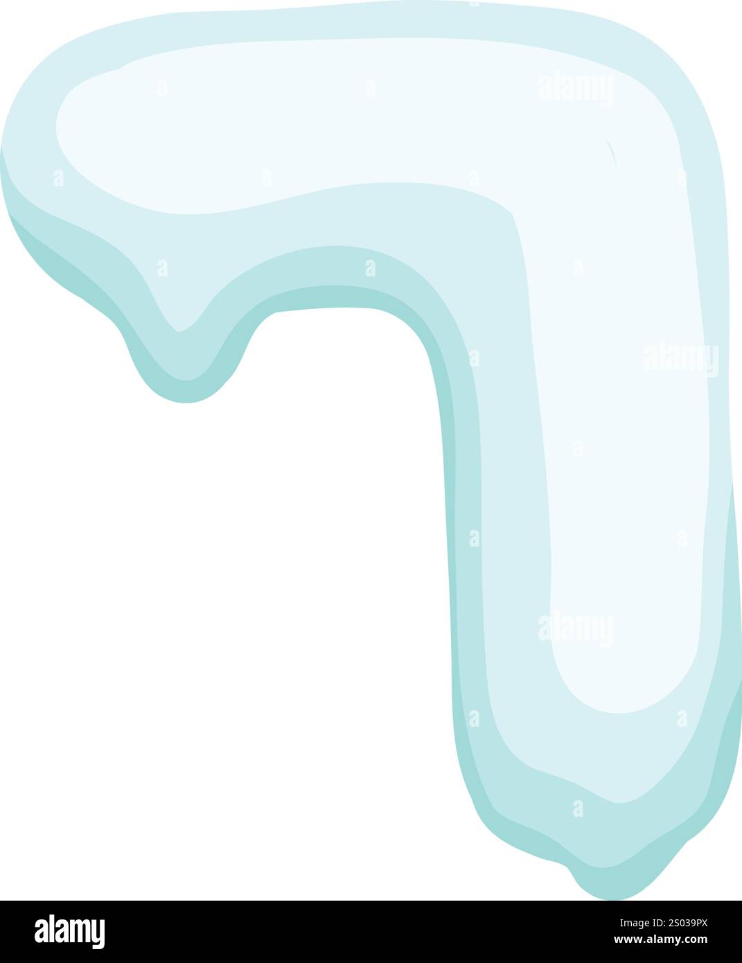 Snow roof cape. Snowfall winter snowdrift border frame icon, snowball ...