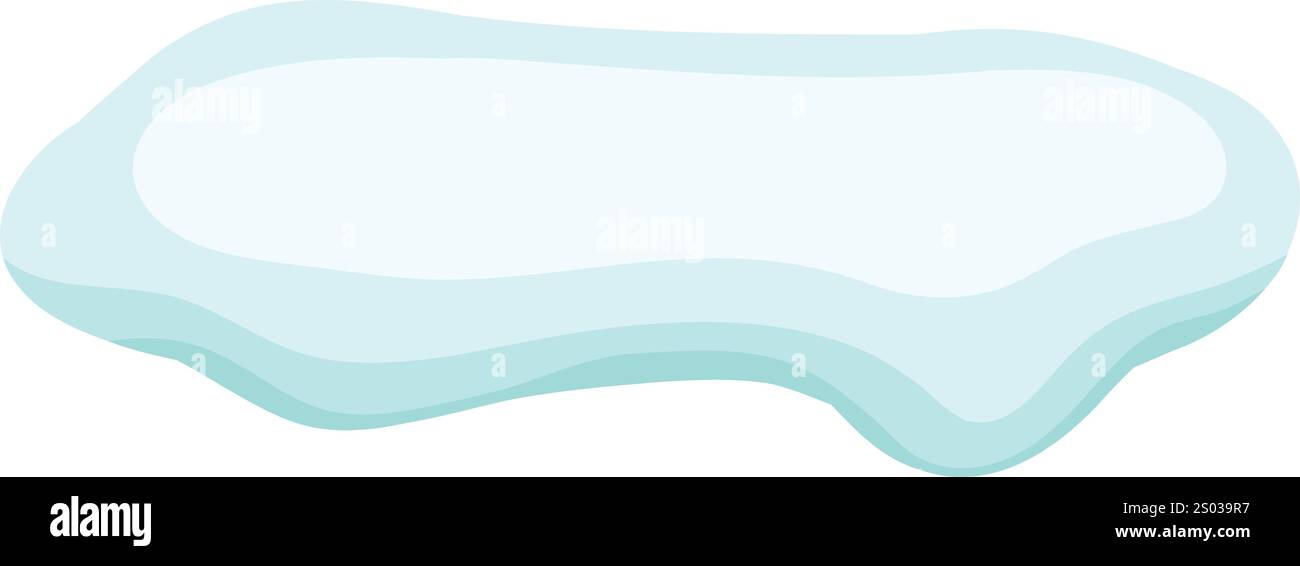 Snow roof cape. Snowfall winter snowdrift border frame icon, snowball ...