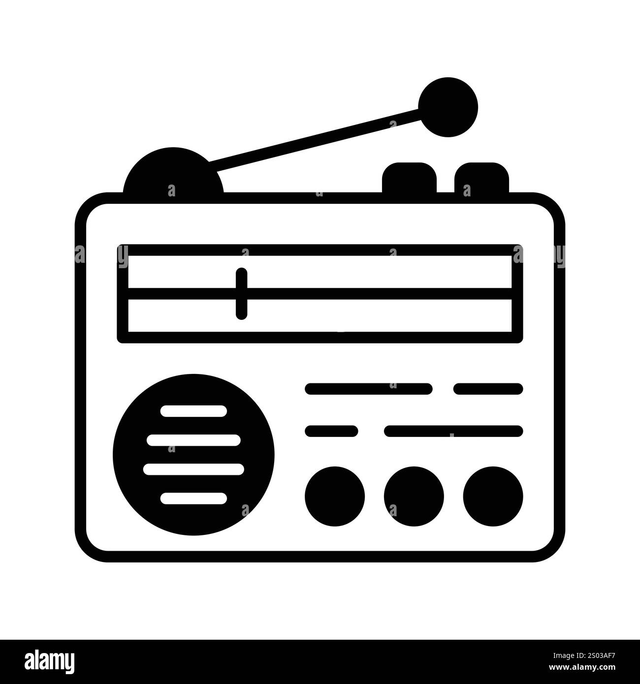 Get hold this beautiful icon of radio, old broadcasting device Stock ...