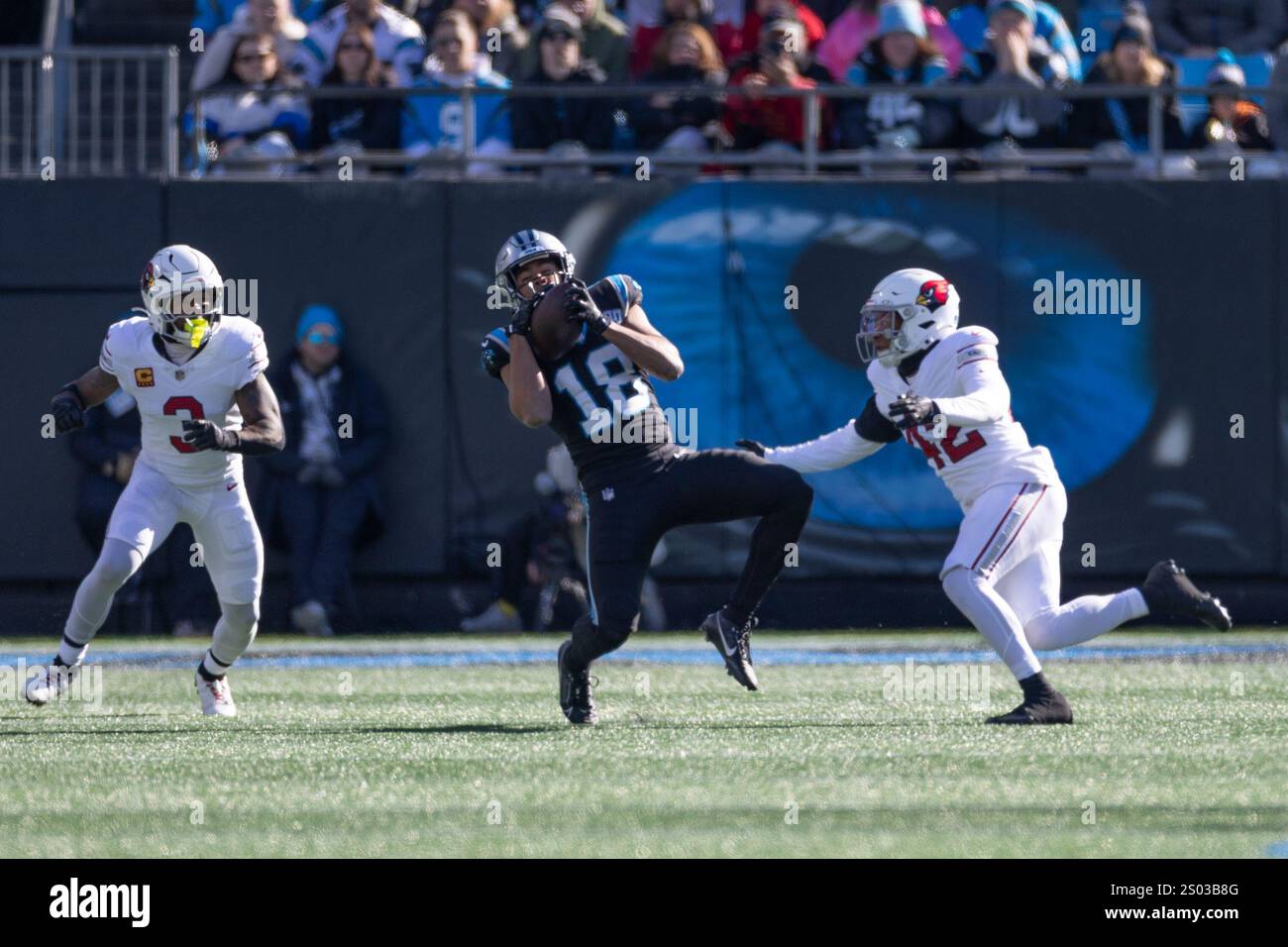 Charlotte, NC, USA: Carolina Panthers wide receiver Jalen Coker (18 ...