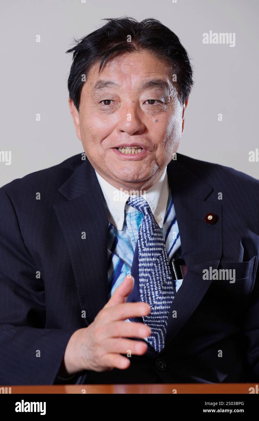 Conservative Party of Japan Deputy leader Takashi Kawamura speaks ...