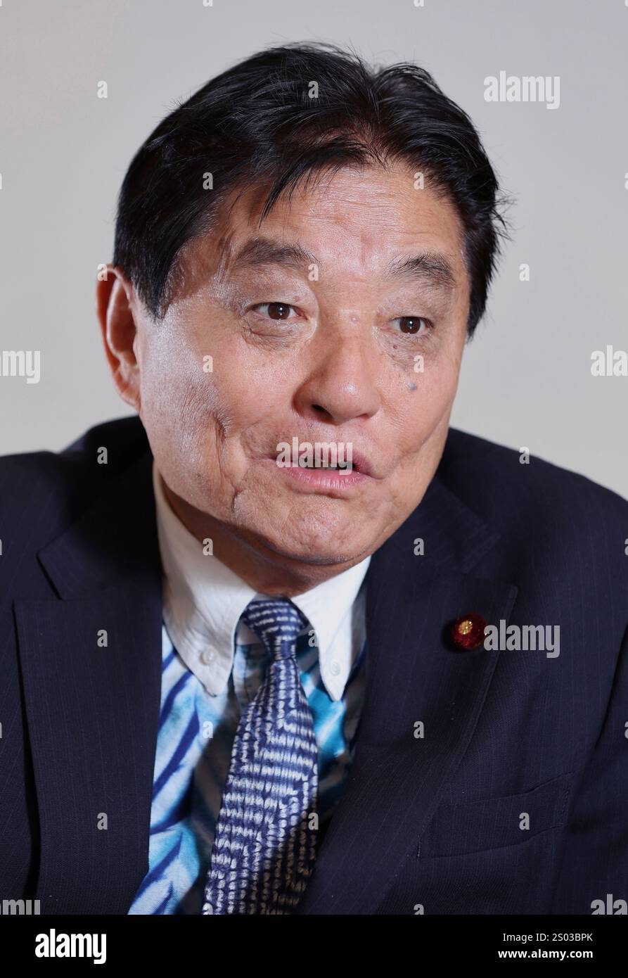 Conservative Party of Japan Deputy leader Takashi Kawamura speaks ...