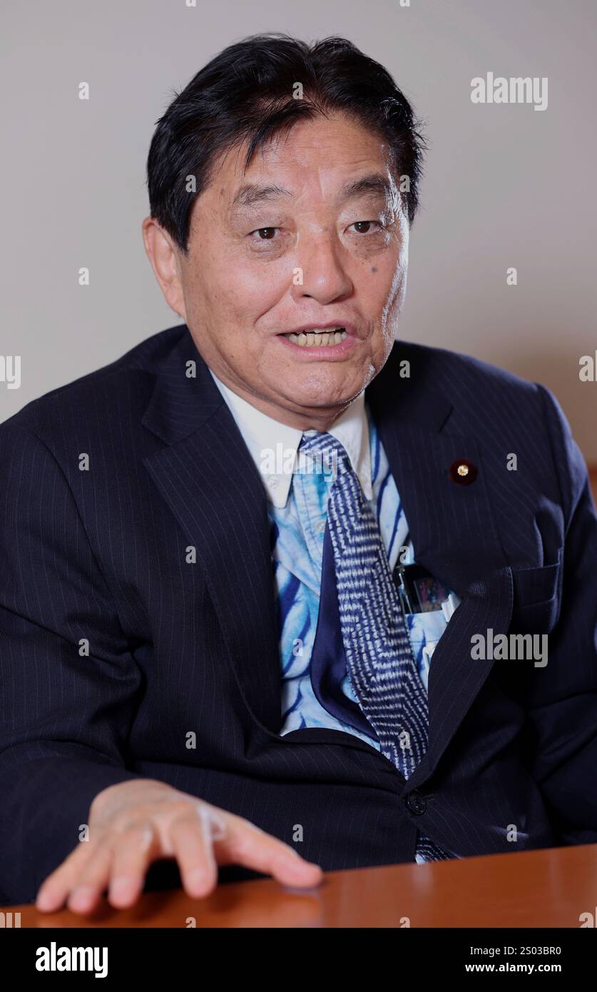 Conservative Party of Japan Deputy leader Takashi Kawamura speaks ...