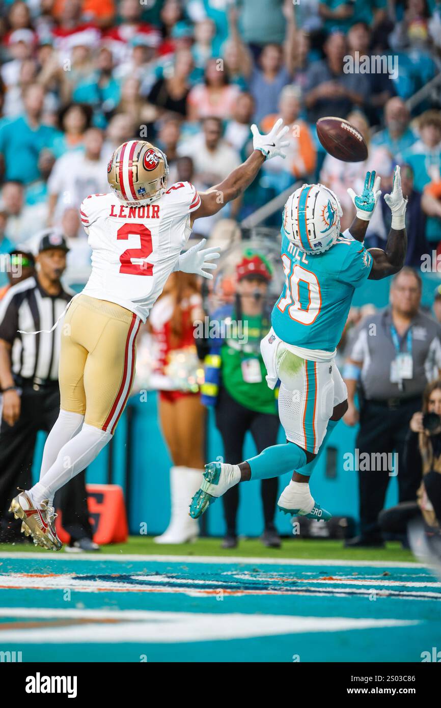Miami Gardens, FL USA; San Francisco 49ers cornerback Deommodore Lenoir ...