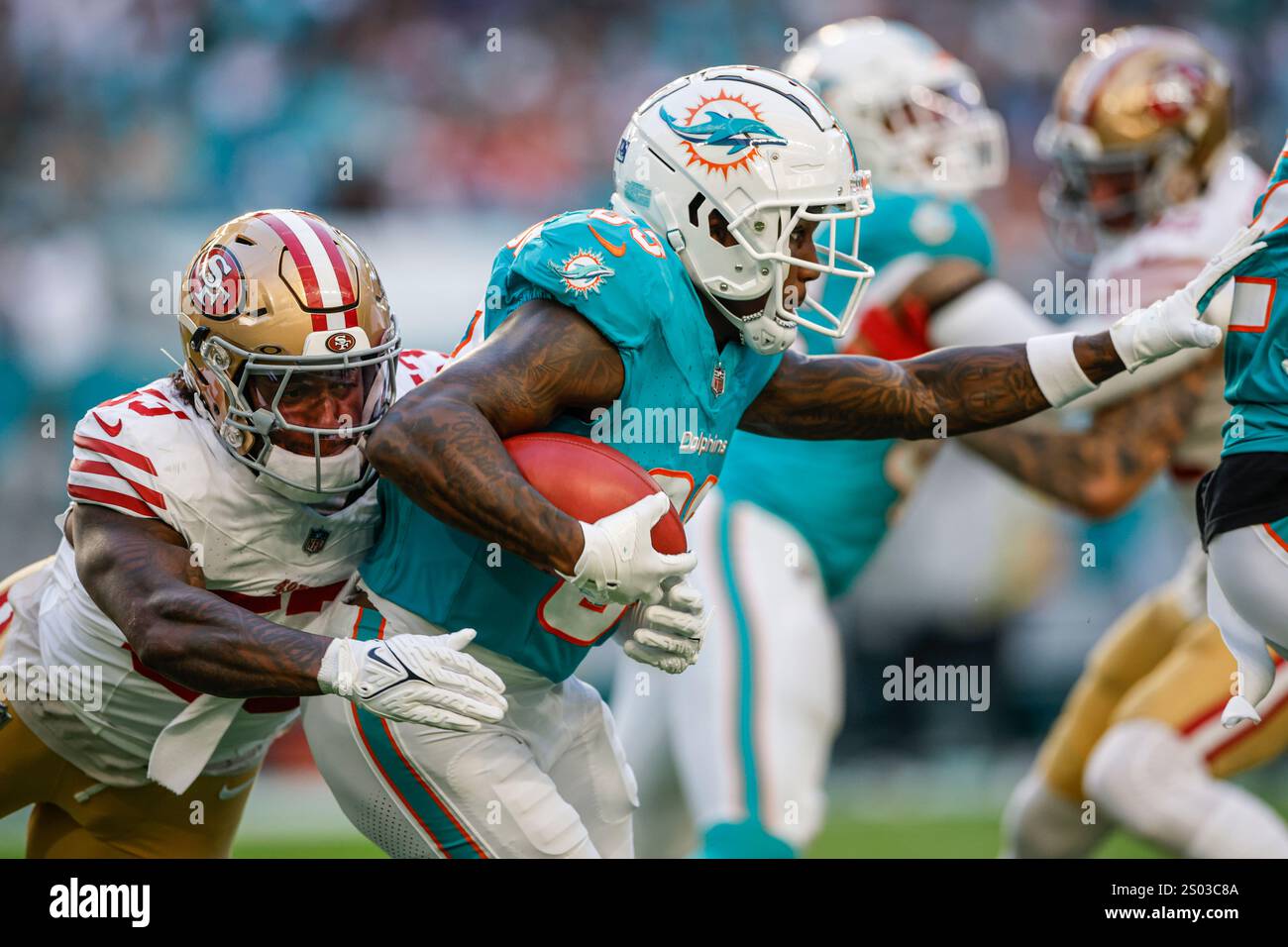 Miami Gardens, FL USA; Miami Dolphins wide receiver Malik Washington ...