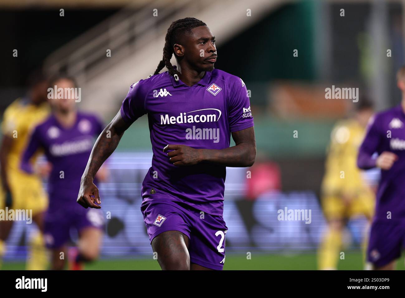 Moise Kean (Fiorentina) celebrates after scoring his team's first goal ...