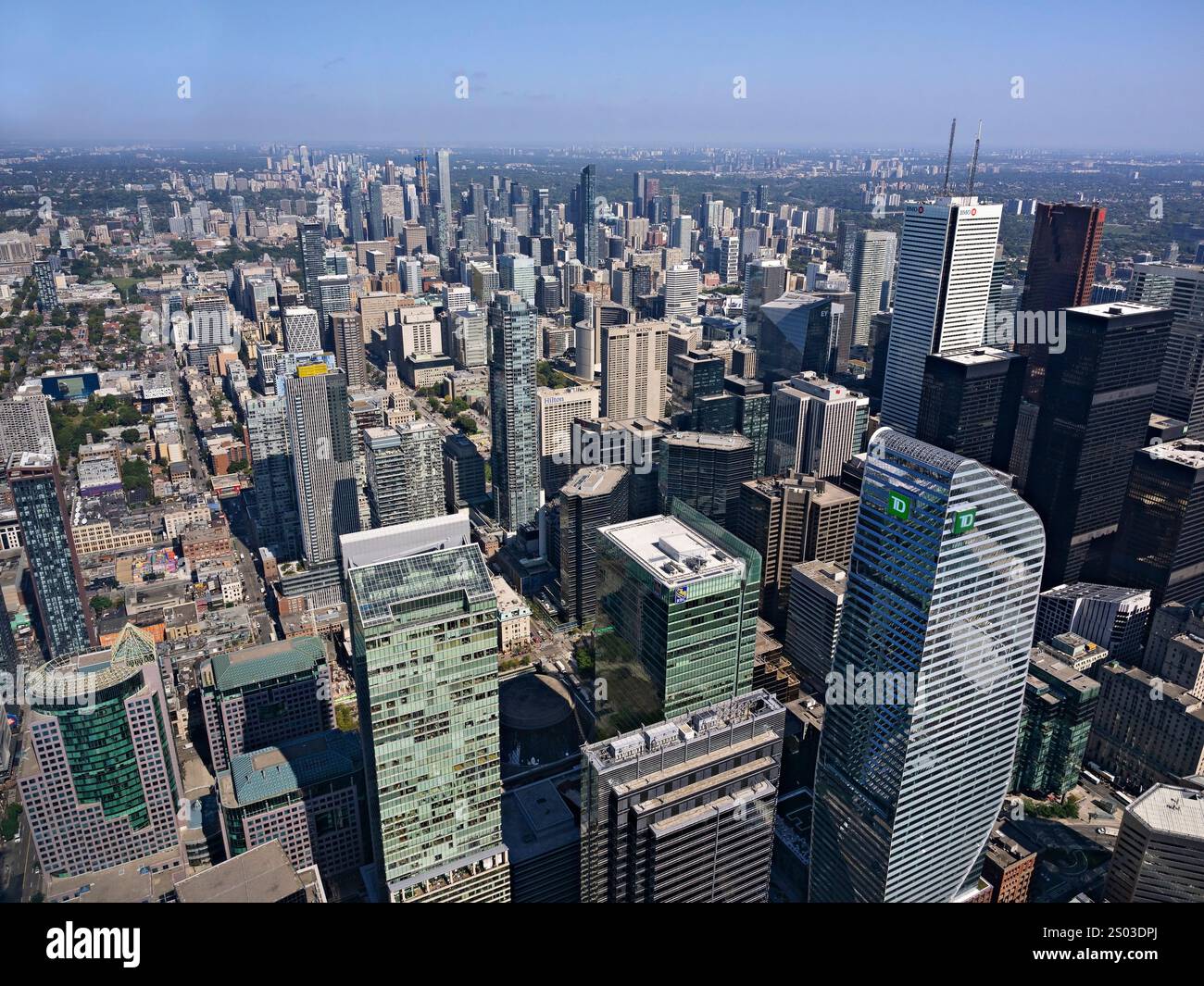 Toronto Canada / Aerial view of the Toronto Dominion Terrace Bank and ...